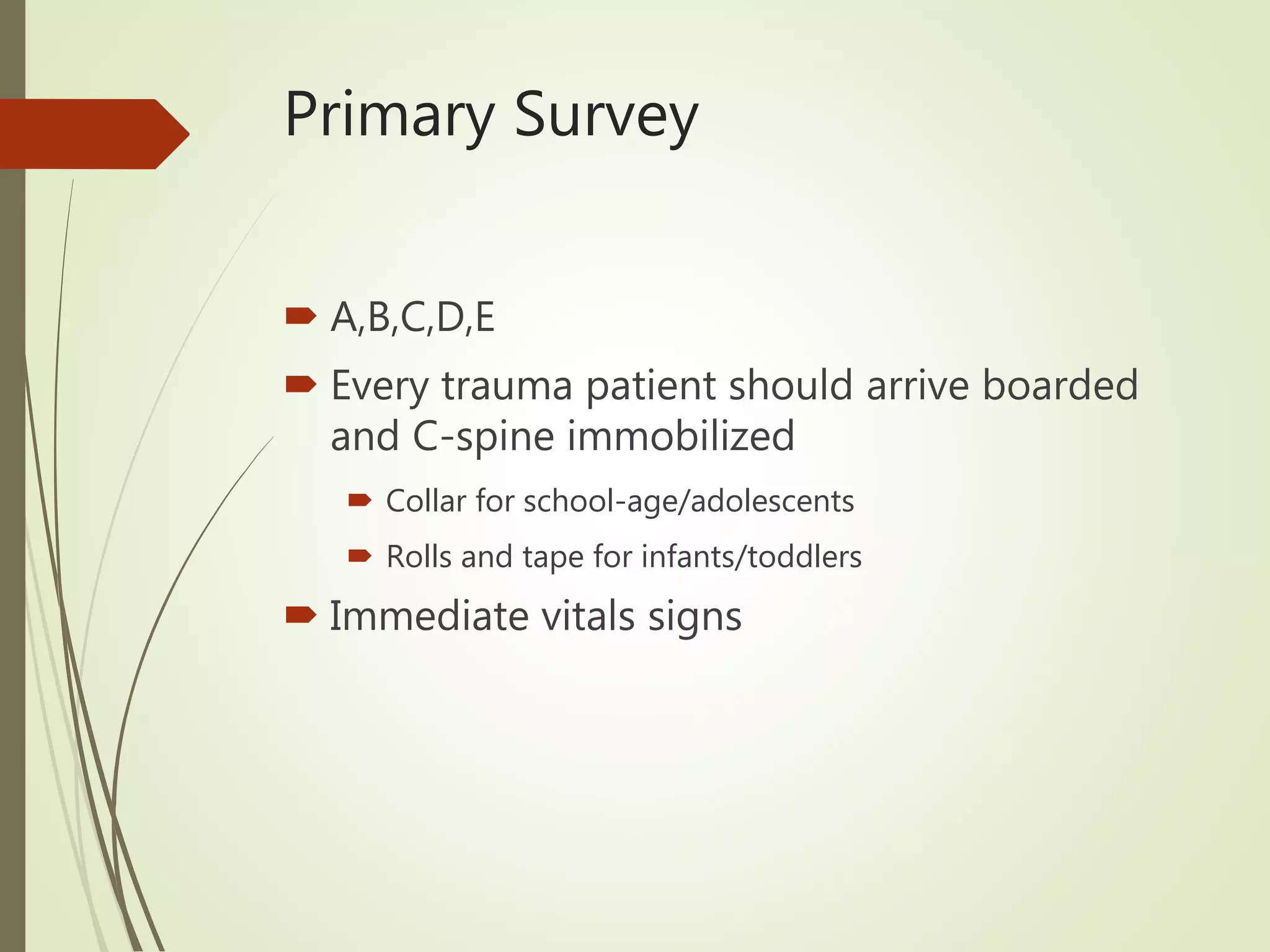 Pediatric Trauma | PPTX