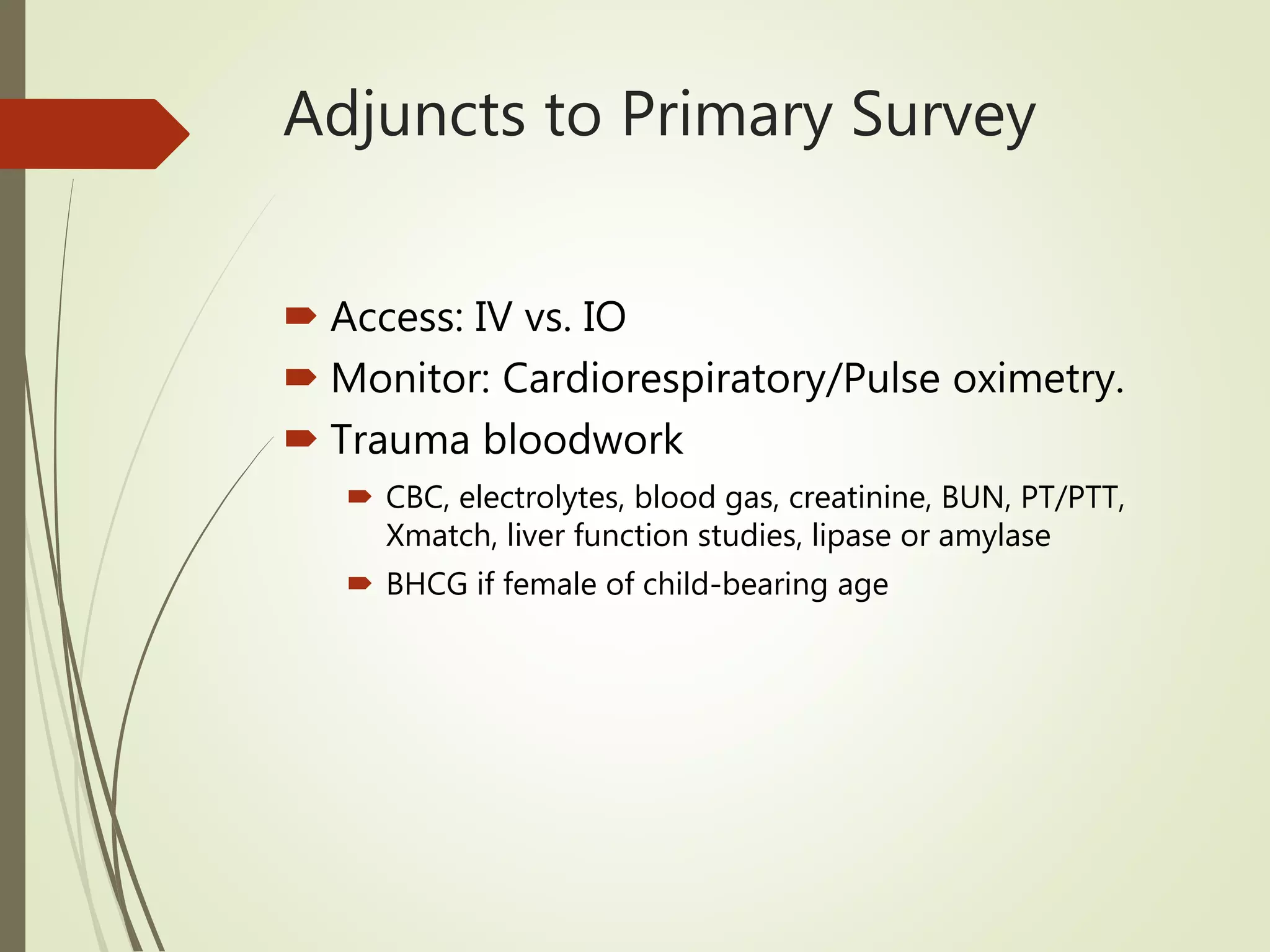 Pediatric Trauma | PPTX