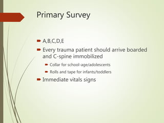 Pediatric Trauma | PPTX