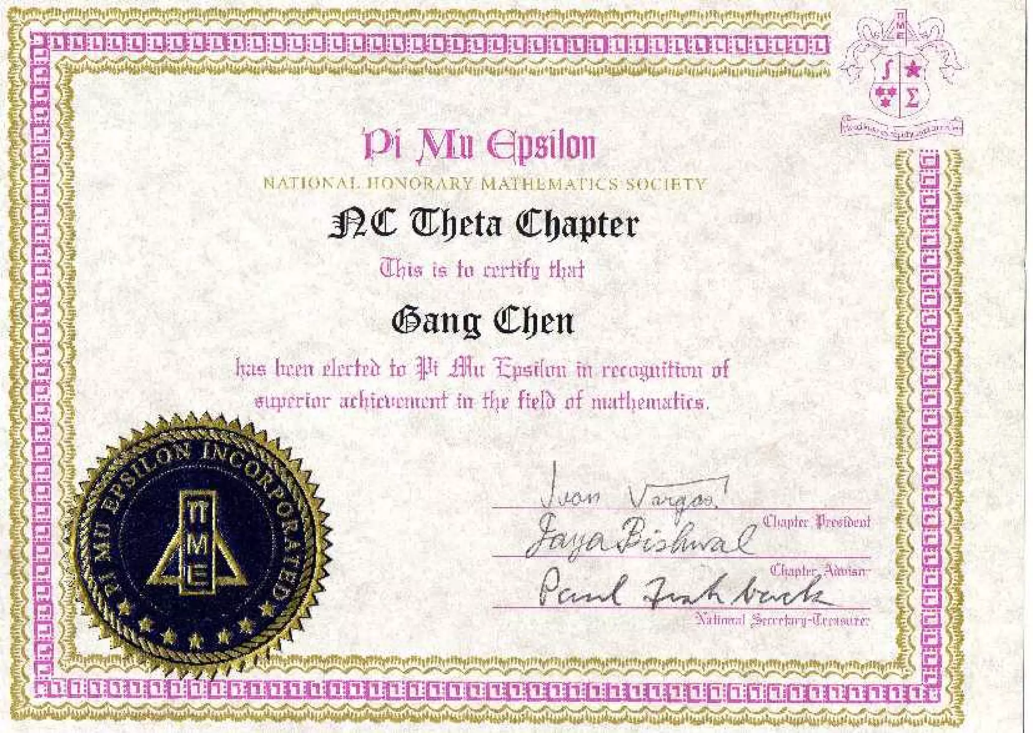 pi mu epsilon | PDF