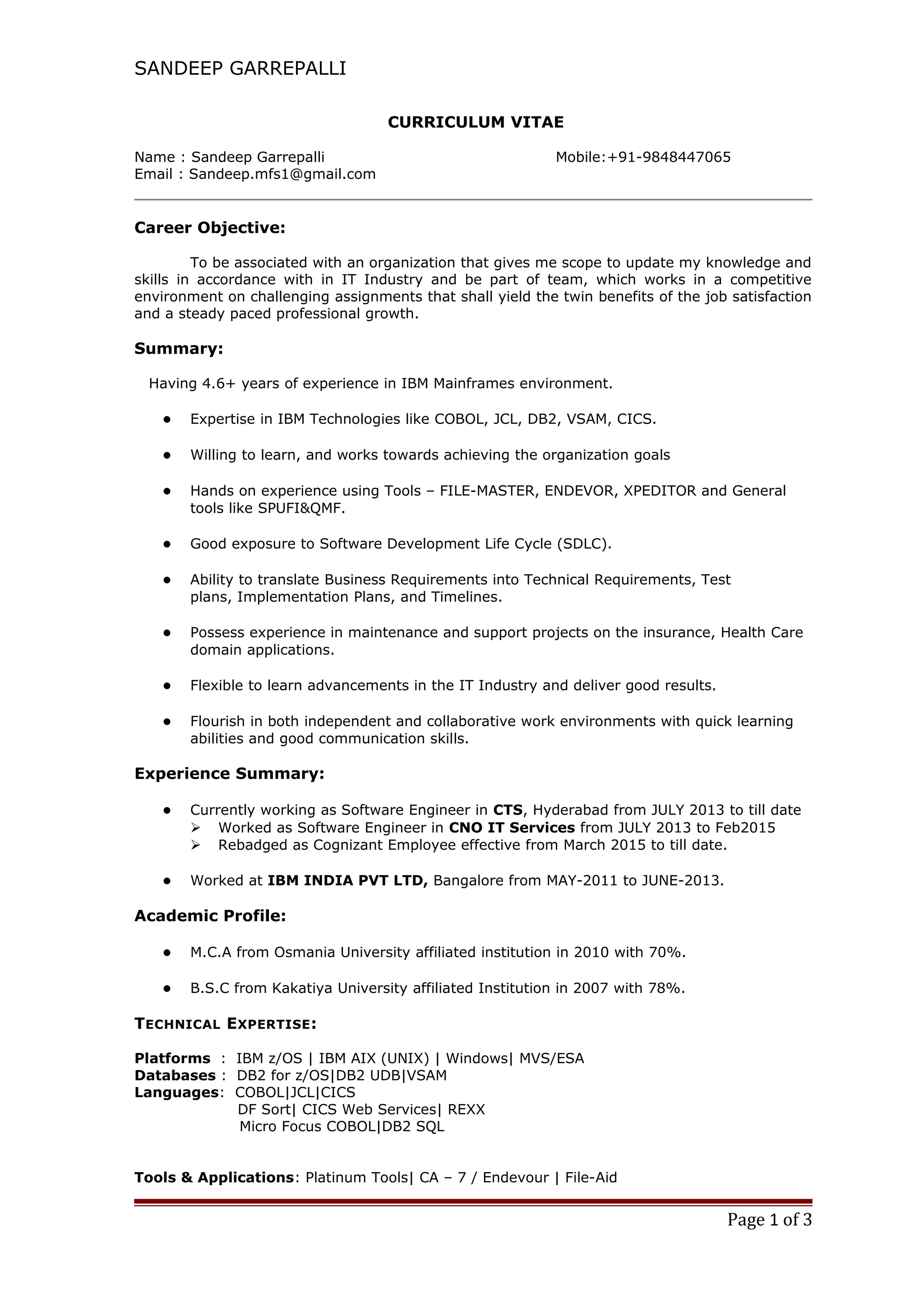 Sandeep_MF_4+years of exp | DOC