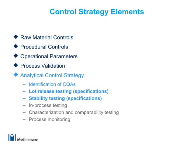 Analytical Control Strategy for Biologics SK17Jan13 | PPT