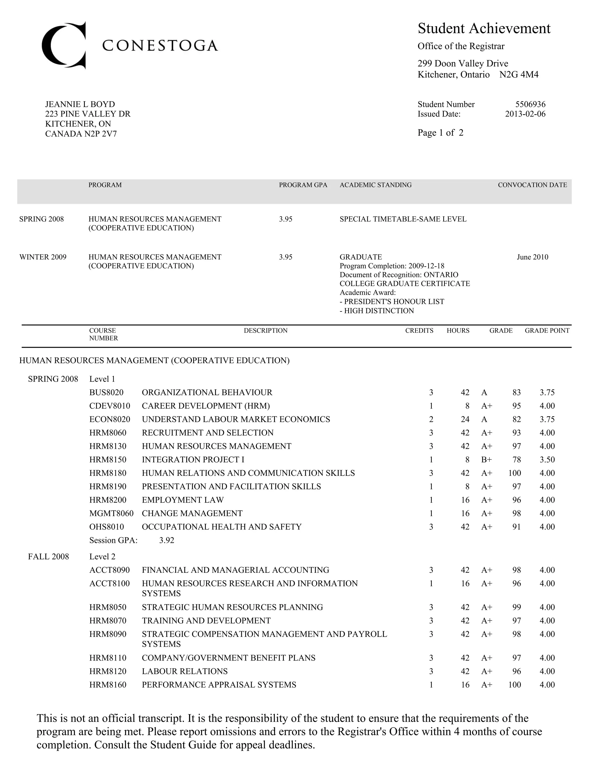 Student Achievement[1] | PDF | Human Resources | Business