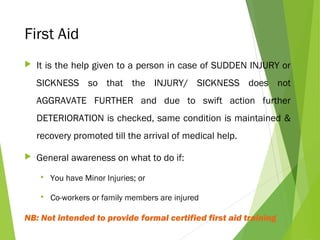 First Aid_New | PPT