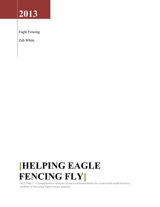 Zeb White Wgu Capstone Project Pdf