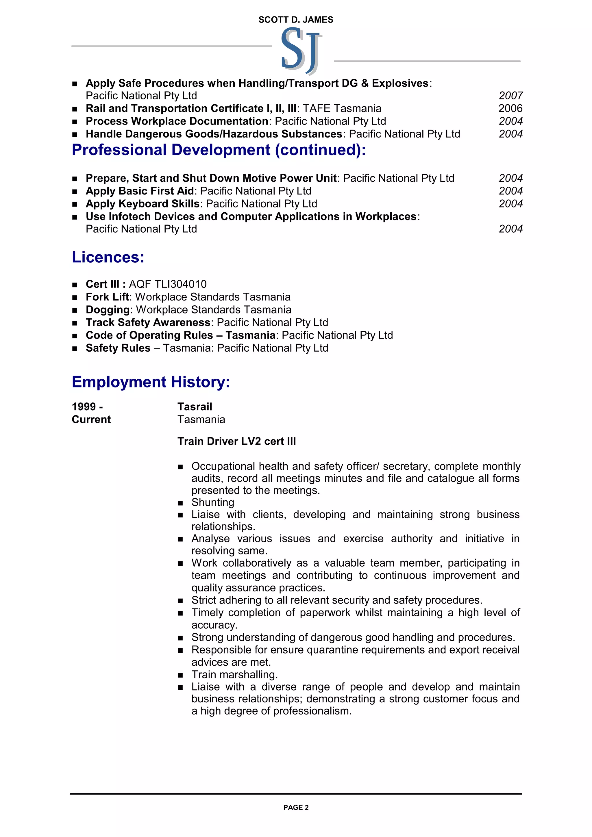 Resume Scott James | PDF