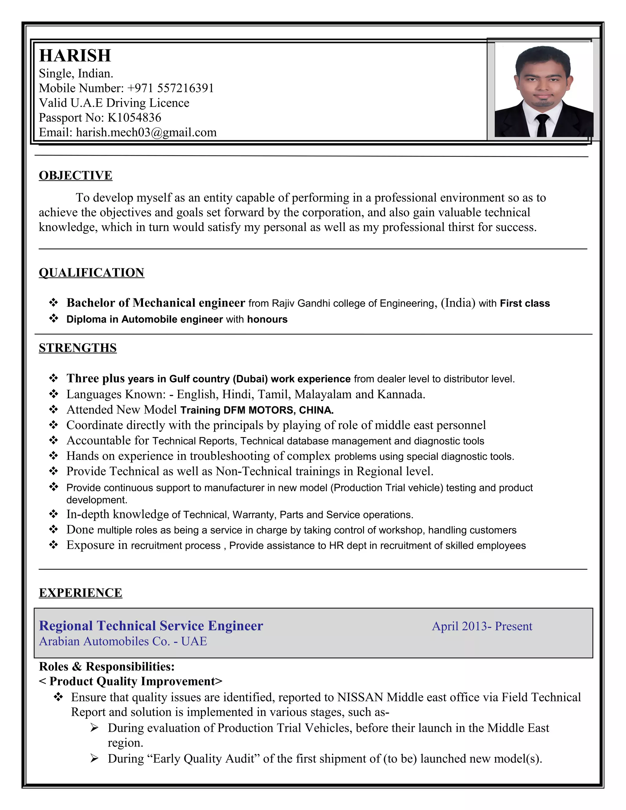 Harish's CV | DOC