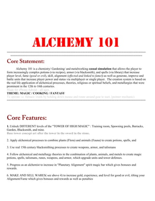 Alchemy 101 | DOC