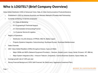 LOGITEL_Company_Presentation | PPT