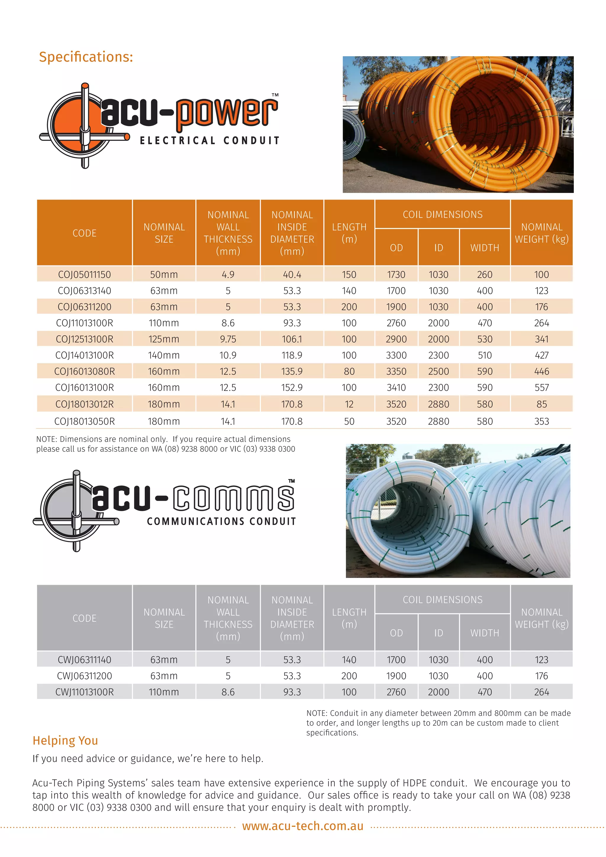 Acu-Comms & Acu-Power Brochure 201407 | PDF