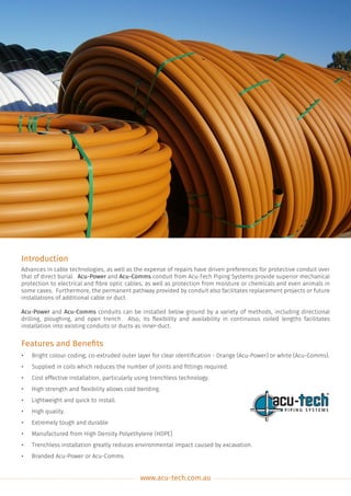 Acu-Comms & Acu-Power Brochure 201407 | PDF