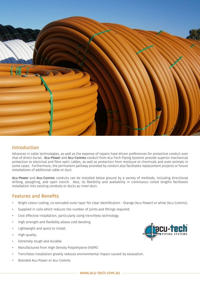 Acu-Comms & Acu-Power Brochure 201407 | PDF