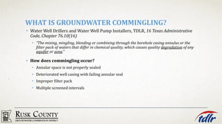 Groundwater Commingling - Amanda Maloukis and Adam Foster | PDF
