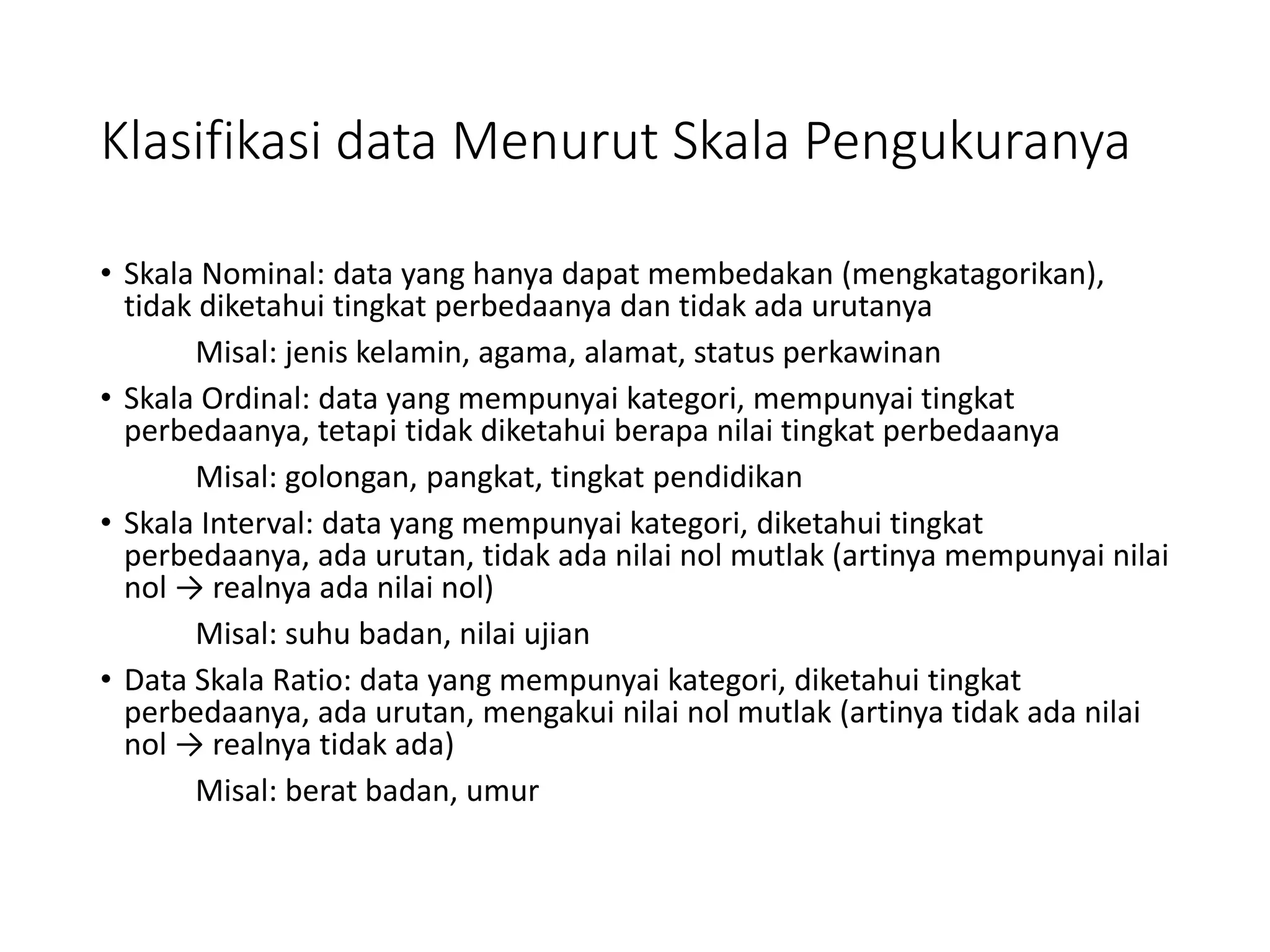 jenis-jenis Data dalam bidang epidemiologi | PPTX