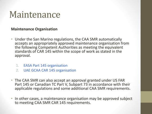 San Marino Aircraft Registry: Current Requirements & Future Changes ...