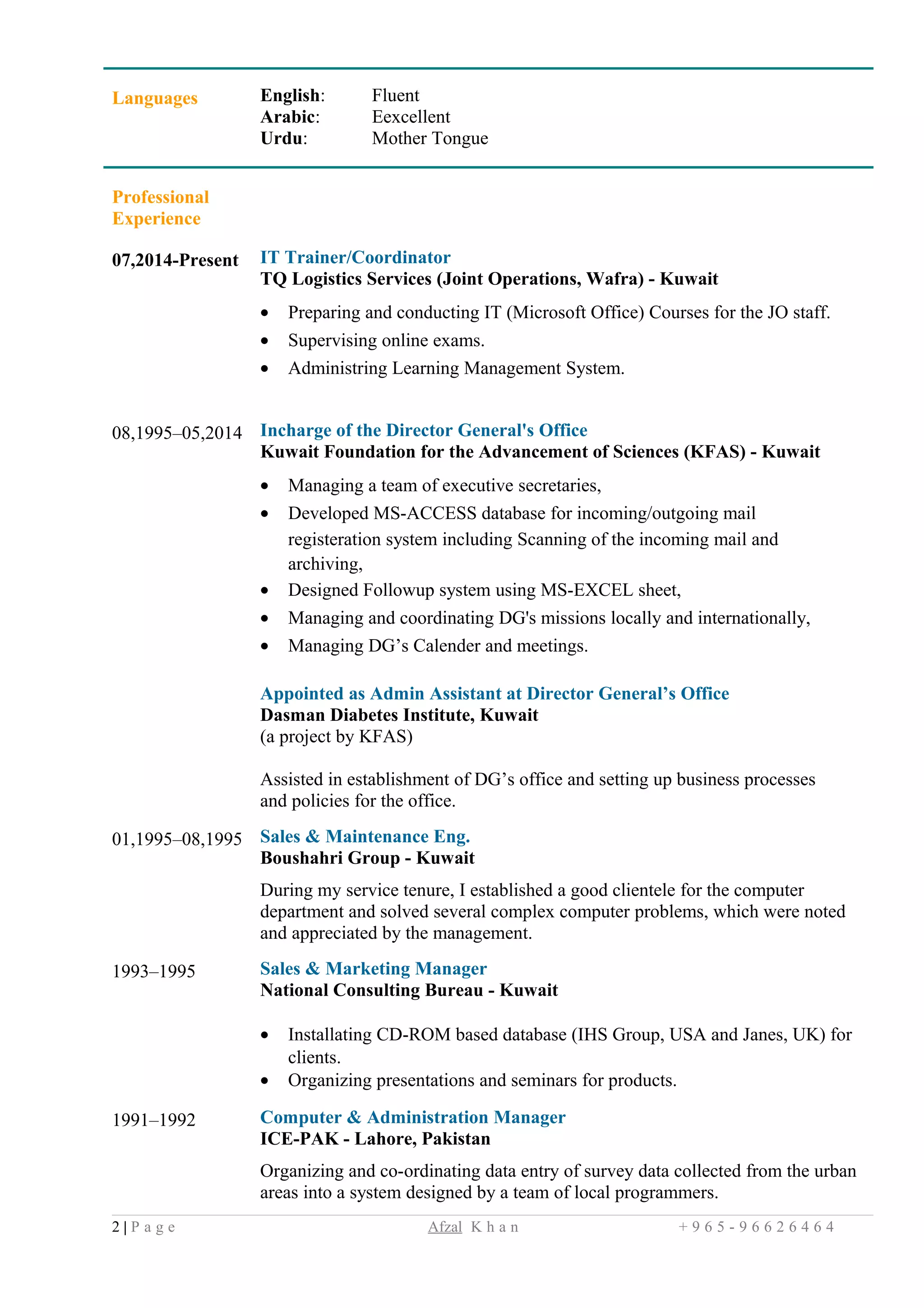 Afzal_cv_english_2 (updated) (2) | DOC