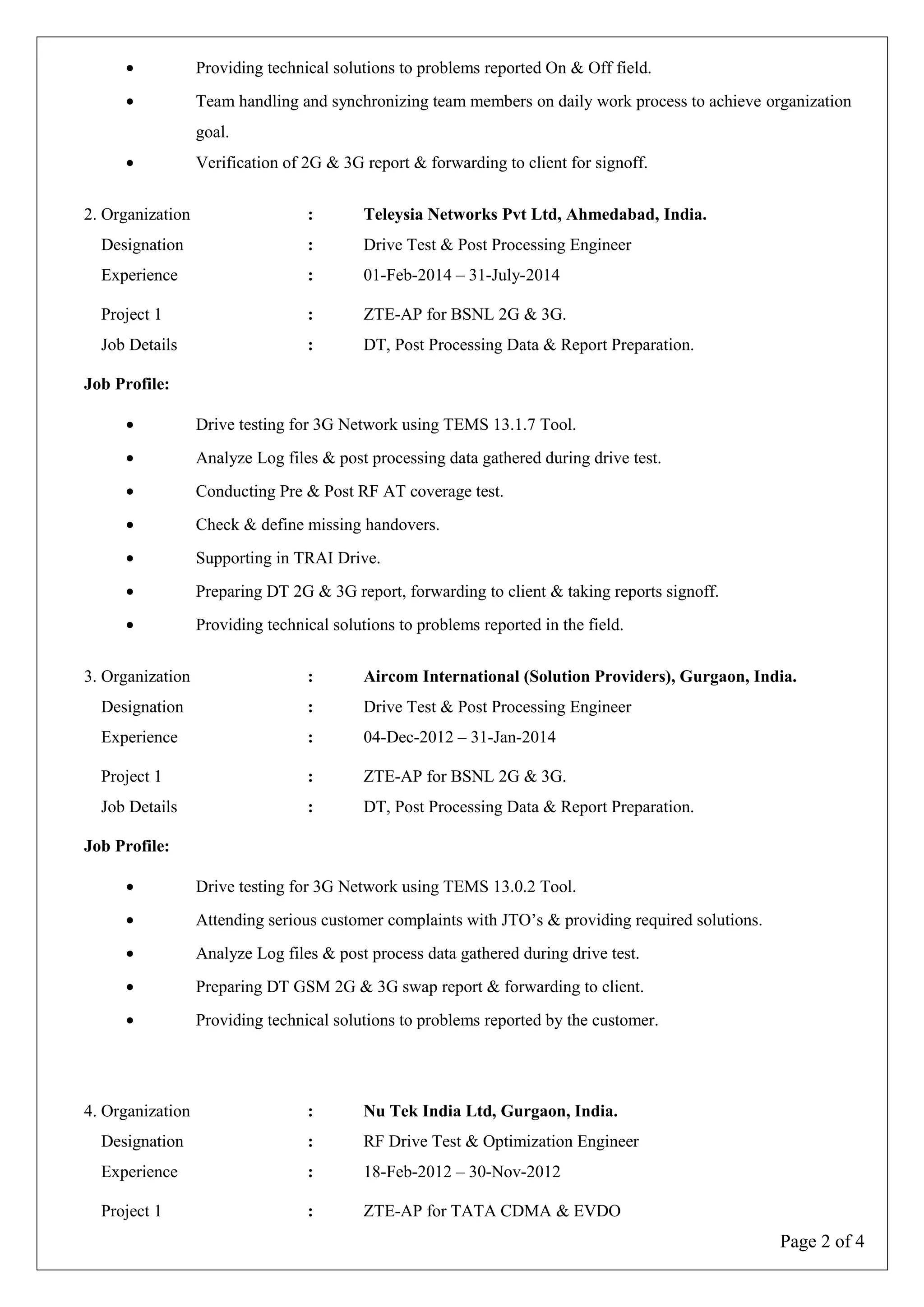 M.A.Muqeem CV_Telecom | DOC