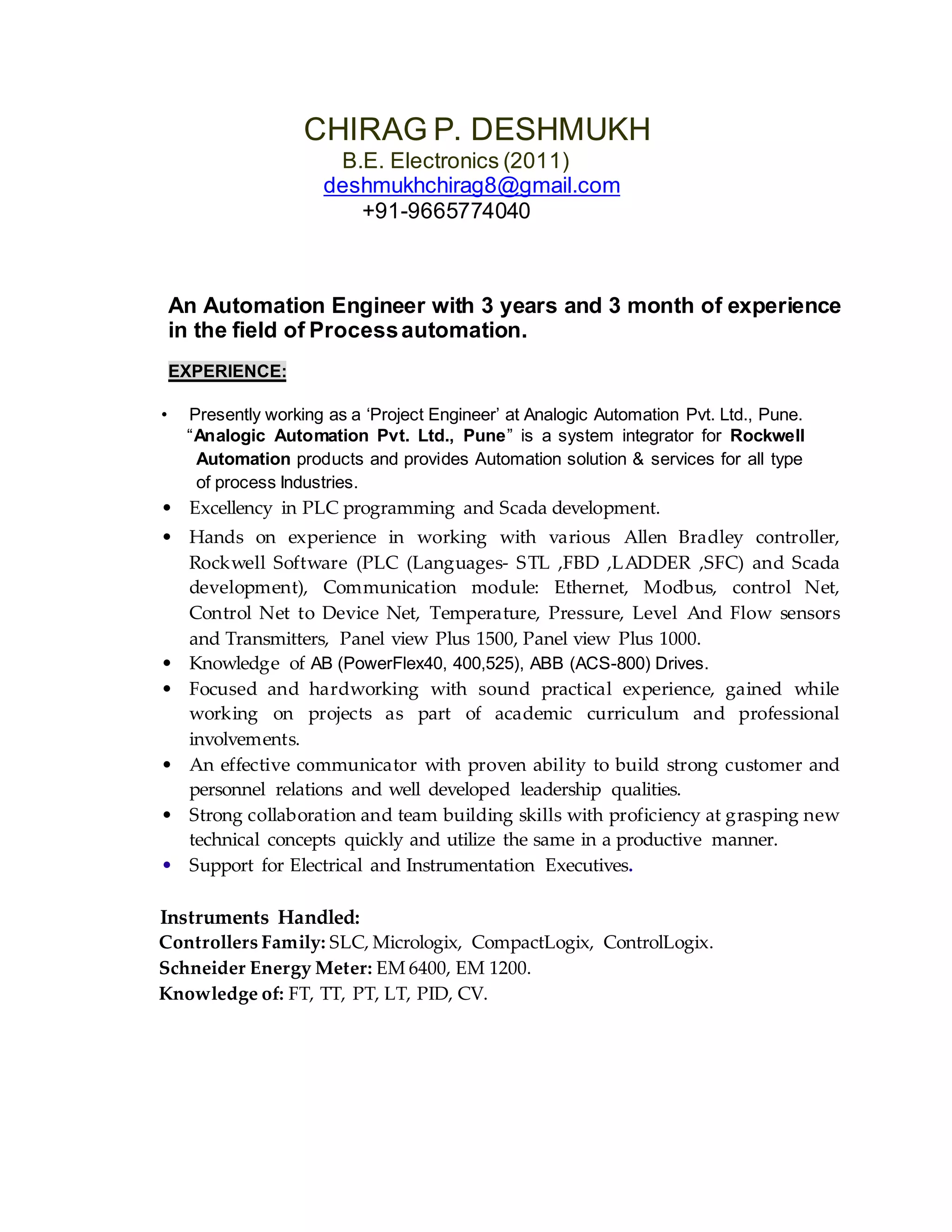 CHIRAG_DESHMUKH_Resume | DOCX