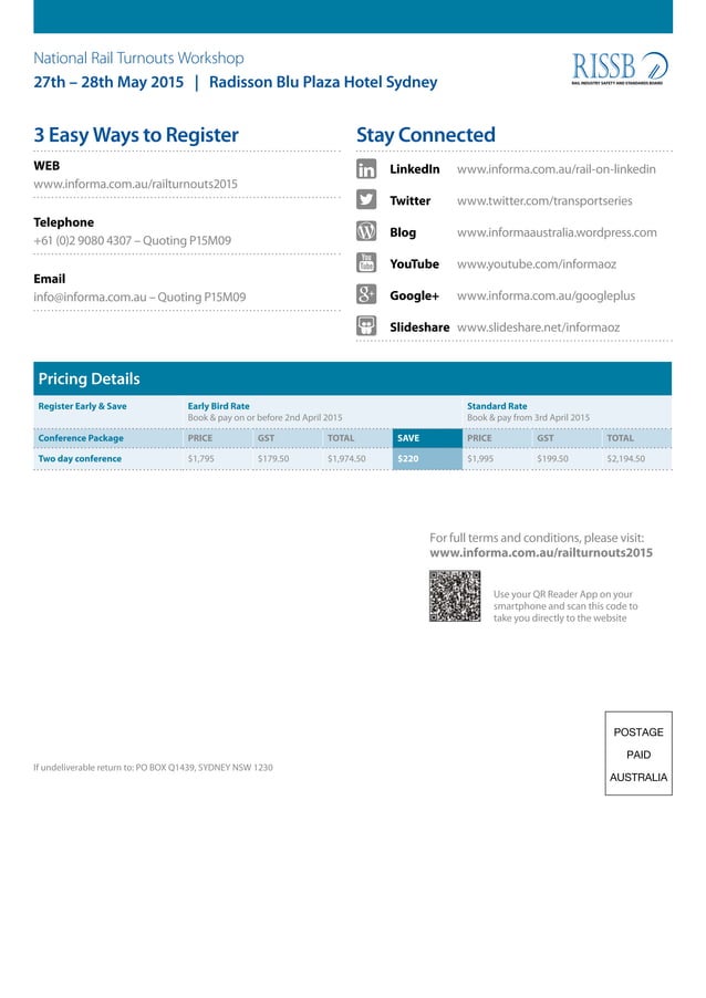 RISSB Rail Turnouts Brochure | PDF