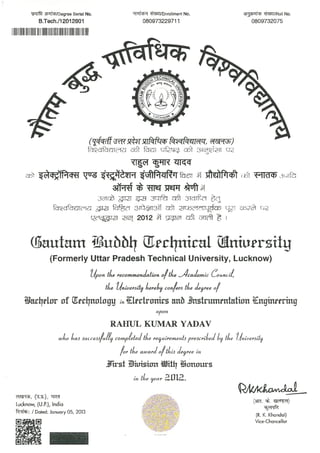Btech-Certificate | PDF