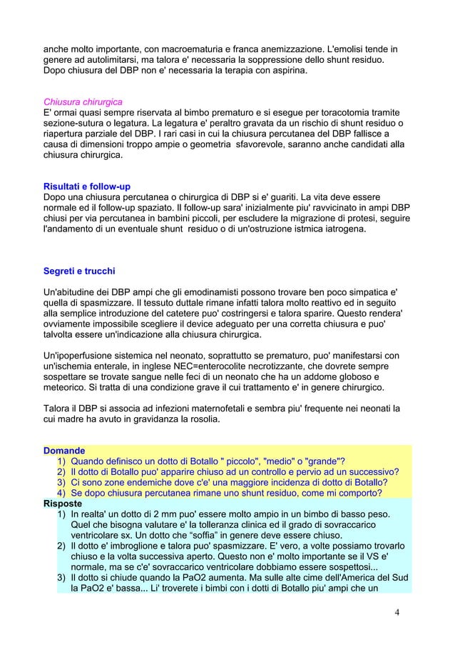 Il dotto di Botallo nel bambino | PDF