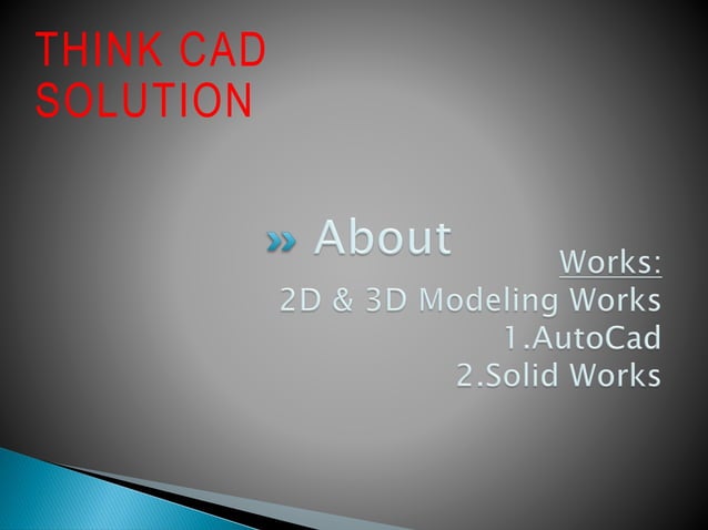 THINK CAD SOLUTION-My Freelancer Works | PDF