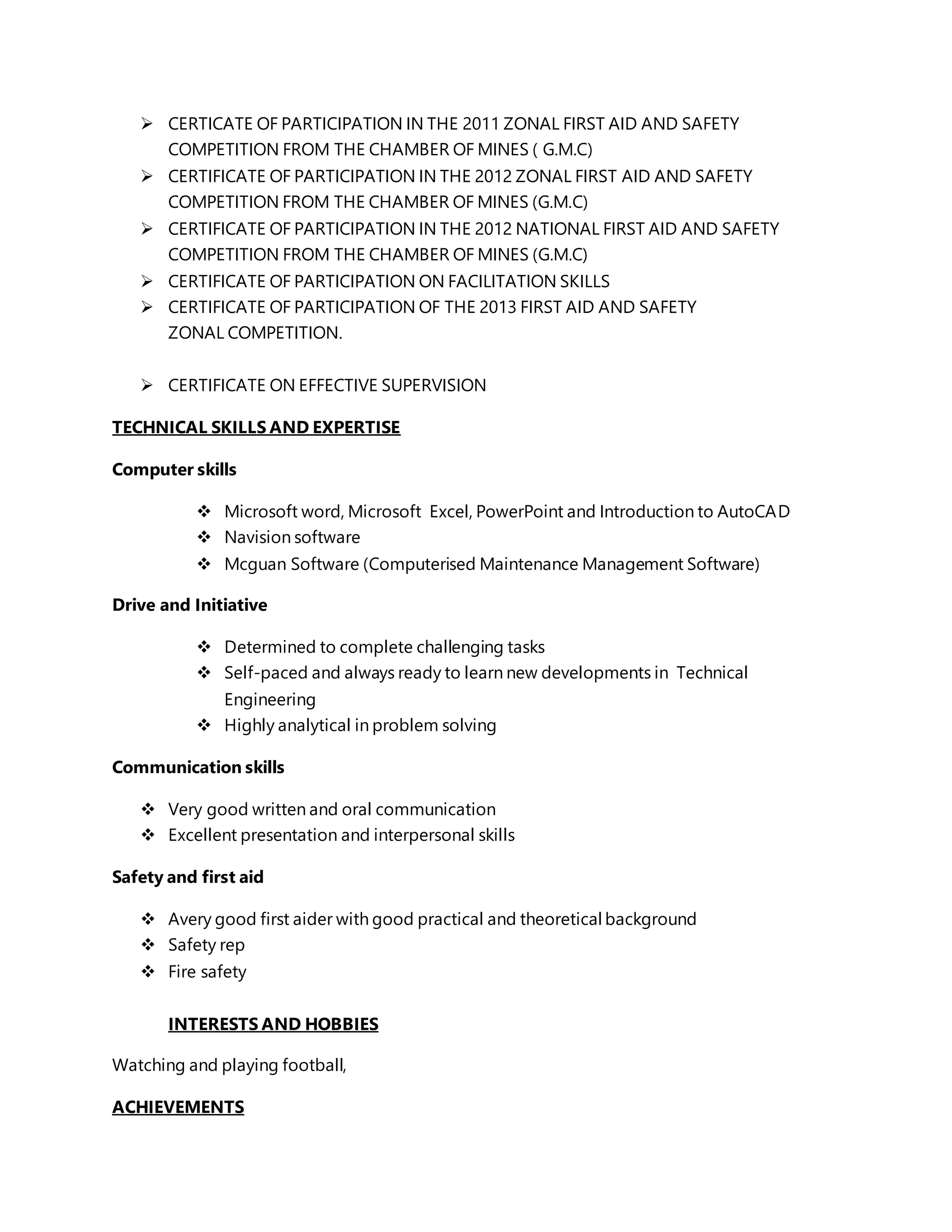 RESUME UPDATE | DOCX