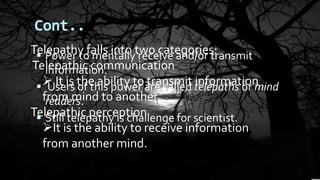 Communication_Telepathy | PPTX