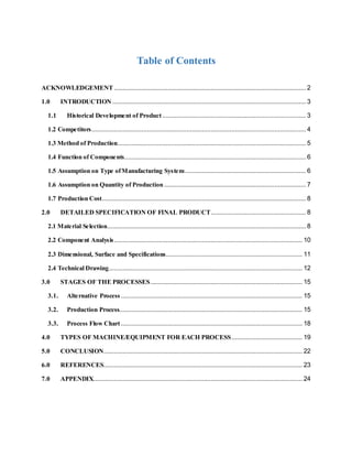 Report Manufacturing Process | DOCX