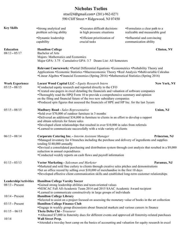 RESUMECV_NICHOLAS_TSELIOS | PDF
