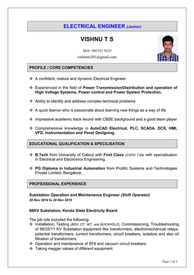 Vishnu CV New | PDF