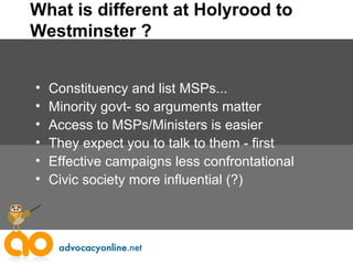 4d campaigning with devolved governments AO community conference | PPT