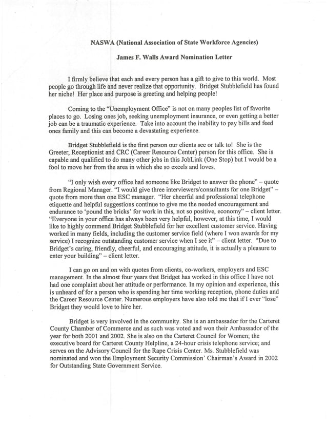 Nomination Letter | PDF