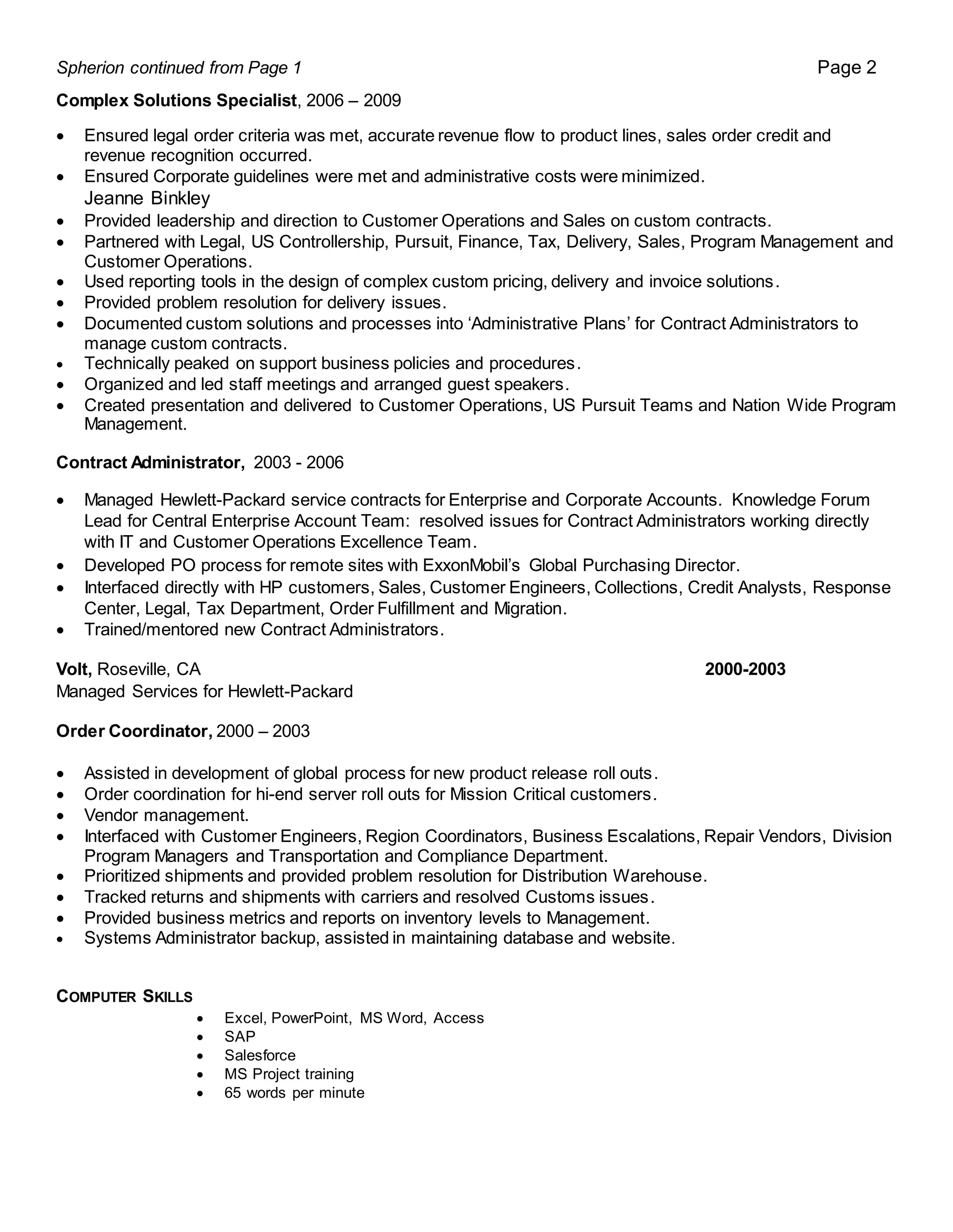 New Resume Jeanne Binkley | DOCX
