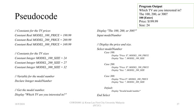 4 Decision Structures and Boolean Logic | PPT