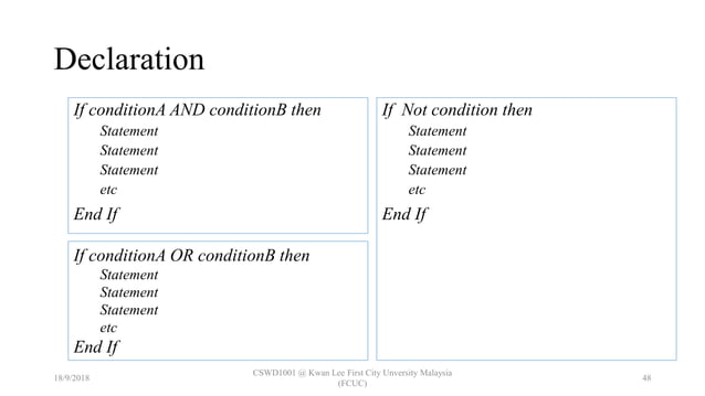 4 Decision Structures And Boolean Logic Ppt