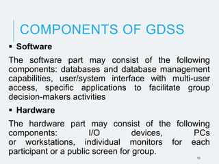 Decision Support and Knowledge Based Systems | PPTX