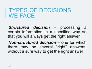 Decision Support and Knowledge Based Systems | PPTX