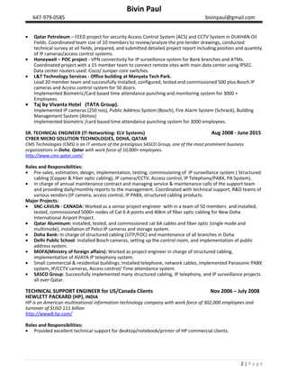 Bivin Paul_Resume _Physical Security and ELV System Engineer _ May 3rd ...