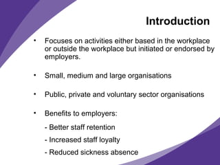 NICE HEALTH GUIDANCE: WORKPLACE | PPT