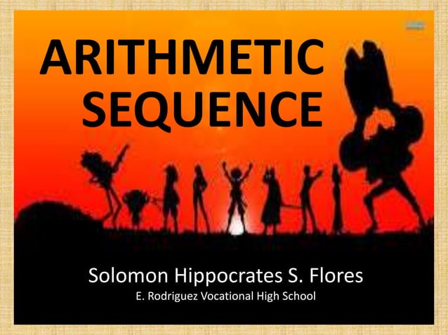 Definition of Arithmetic Sequence | PPT