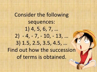 Definition of Arithmetic Sequence | PPT