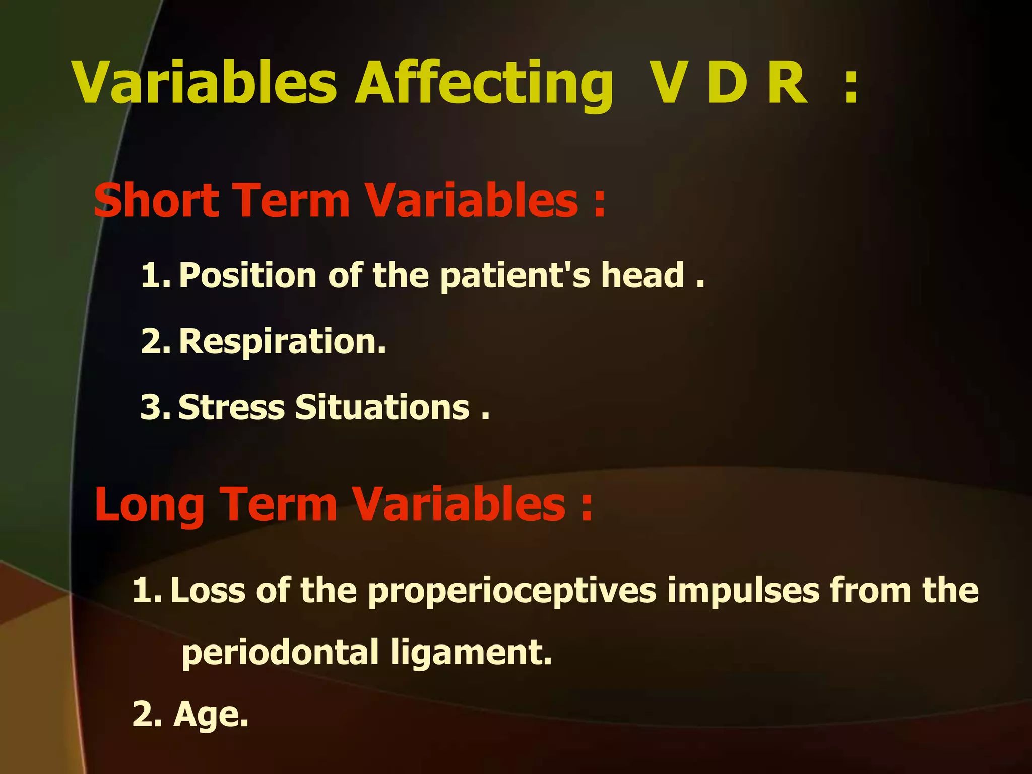 Complete Denture 4- Maxillo-mandibular Relation Records d- Vertical ...