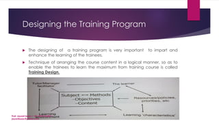 4 designing the training programs | PPT
