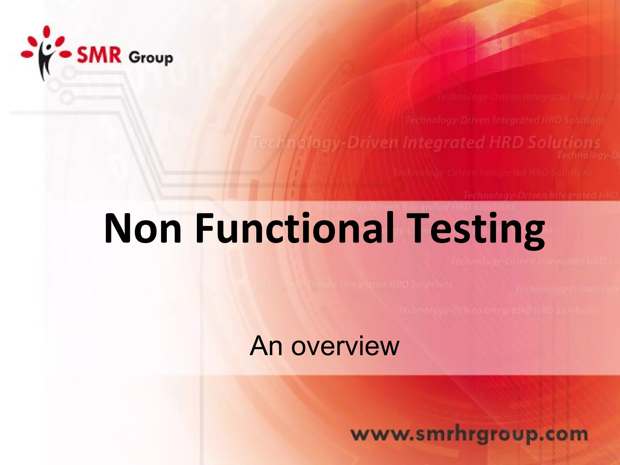 Non Functional Testing_Sampath kumar Mohan | PPT