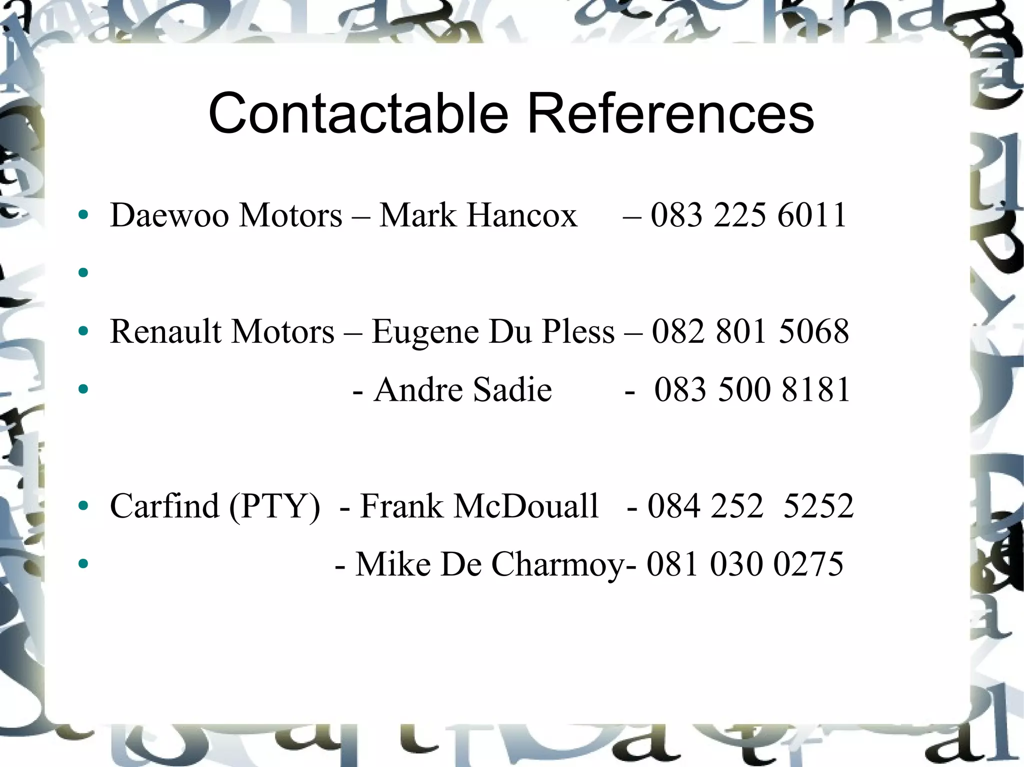 Curriculum Vitae - Leigh Harte | ODP