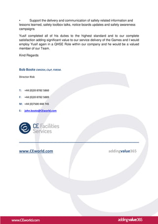 CEFS-RISK-REF-001 (YM 19Aug15) | PDF | Human Resources | Business