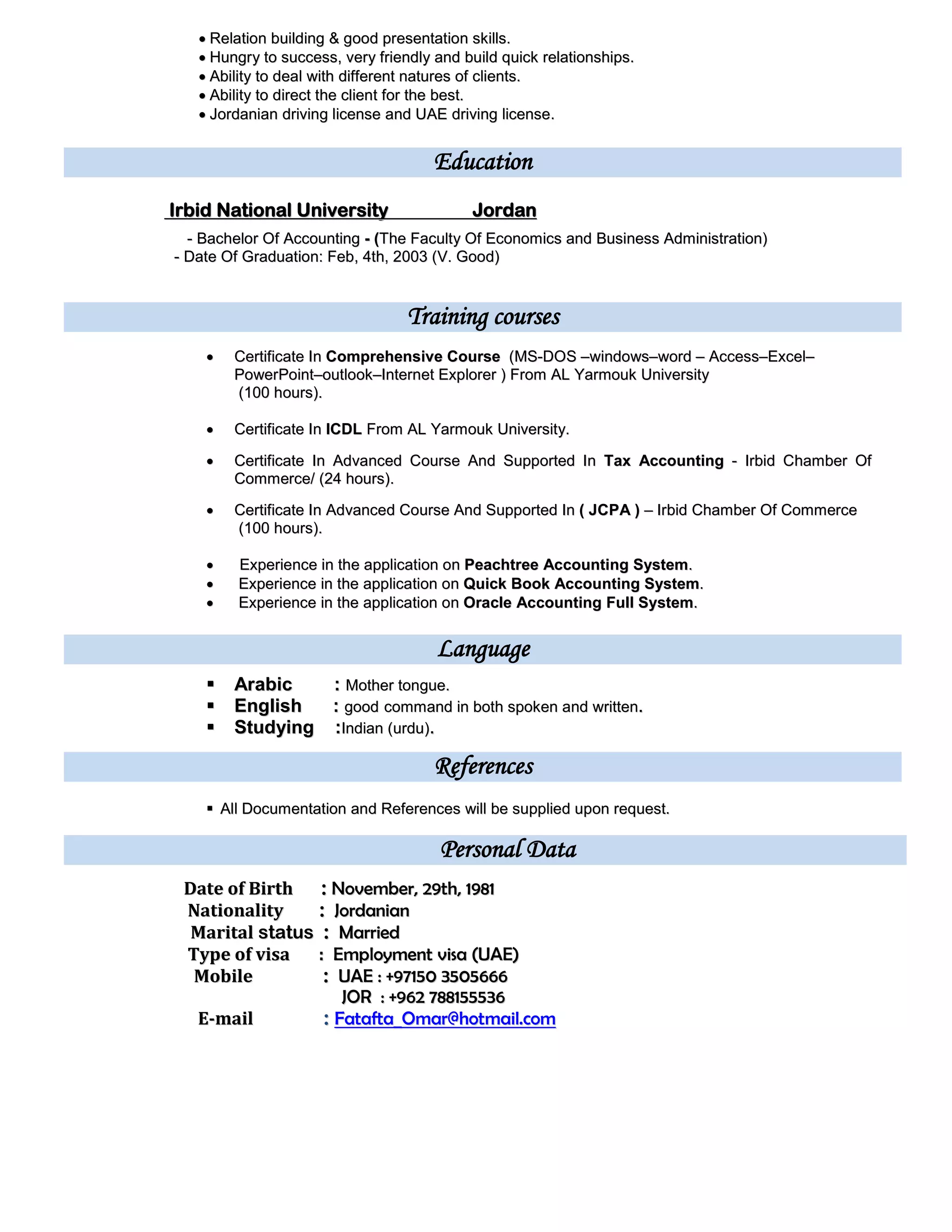 Omar's CV.2 | PDF