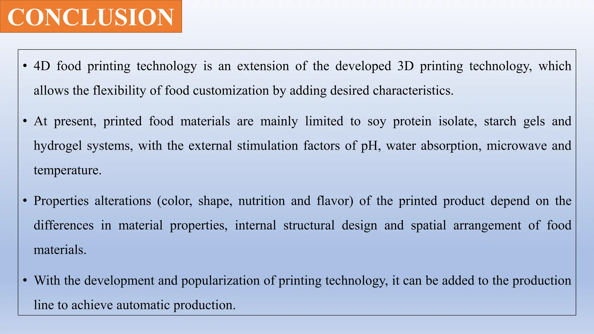 4 D Food Printing of Foods: A Future Path | PPTX