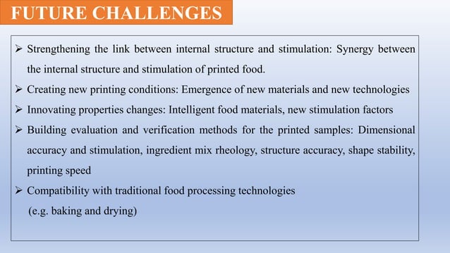 4 D Food Printing of Foods: A Future Path | PPTX | 3-D Graphics ...